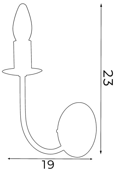 Nástěnné svítidlo GLOBE 1xE14/60W
