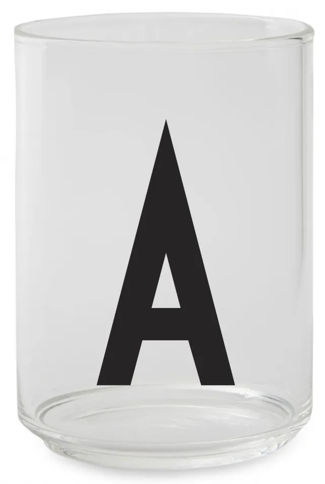 DESIGN LETTERS Sklenička s písmenem Letters 350 ml A, čirá barva, sklo
