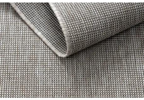 Dywany Luszczow Kusový koberec SIZAL FLOORLUX 20580 hladký, jednobarevný - stříbrný / černý Rozměr koberce: 120 x 170 cm