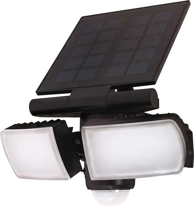 LED solární světlo se senzorem WO772, černá