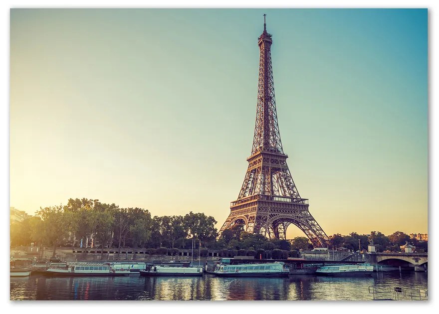 Wallmuralia Fotoobraz na skle Eiffelova věž Paříž 100x70 cm