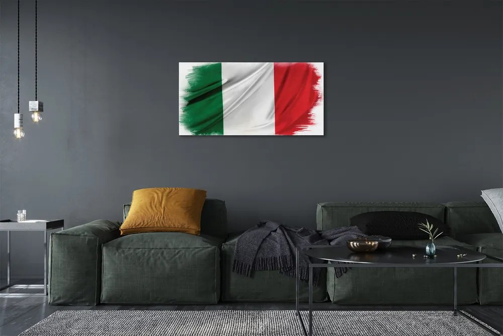 Obrazy na plátně flag itálie 120x60 cm