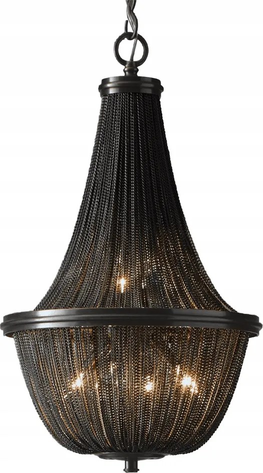 Závěsná křišťálová lampa Roma P04543BK Cosmo Light
