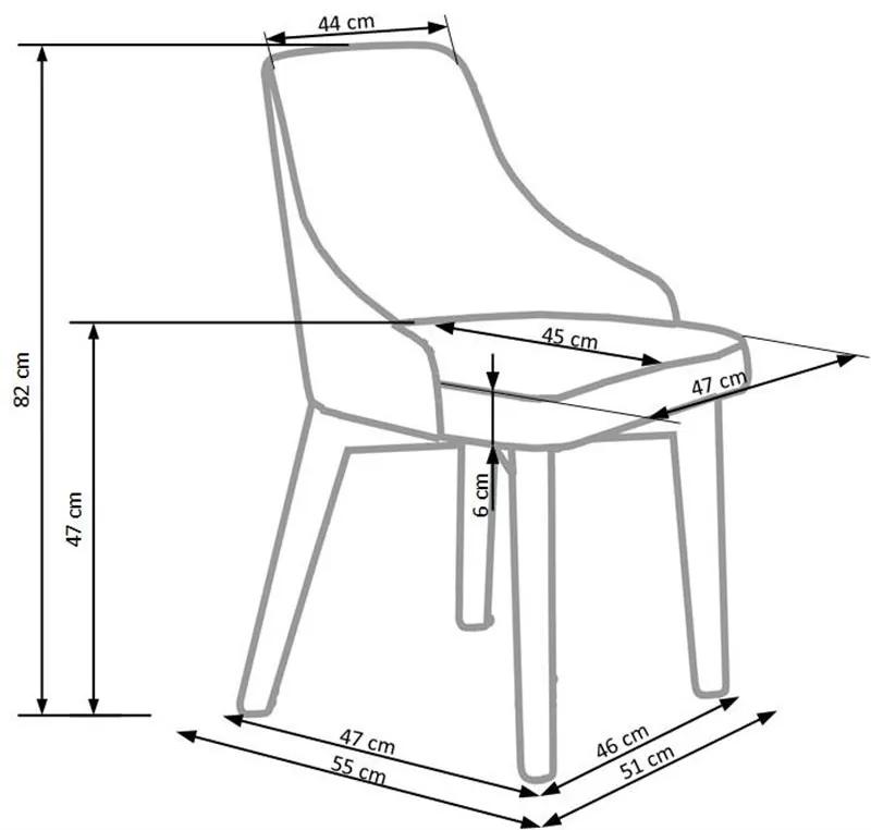 HALMAR TOLEDO židle dub medový/INARI 95