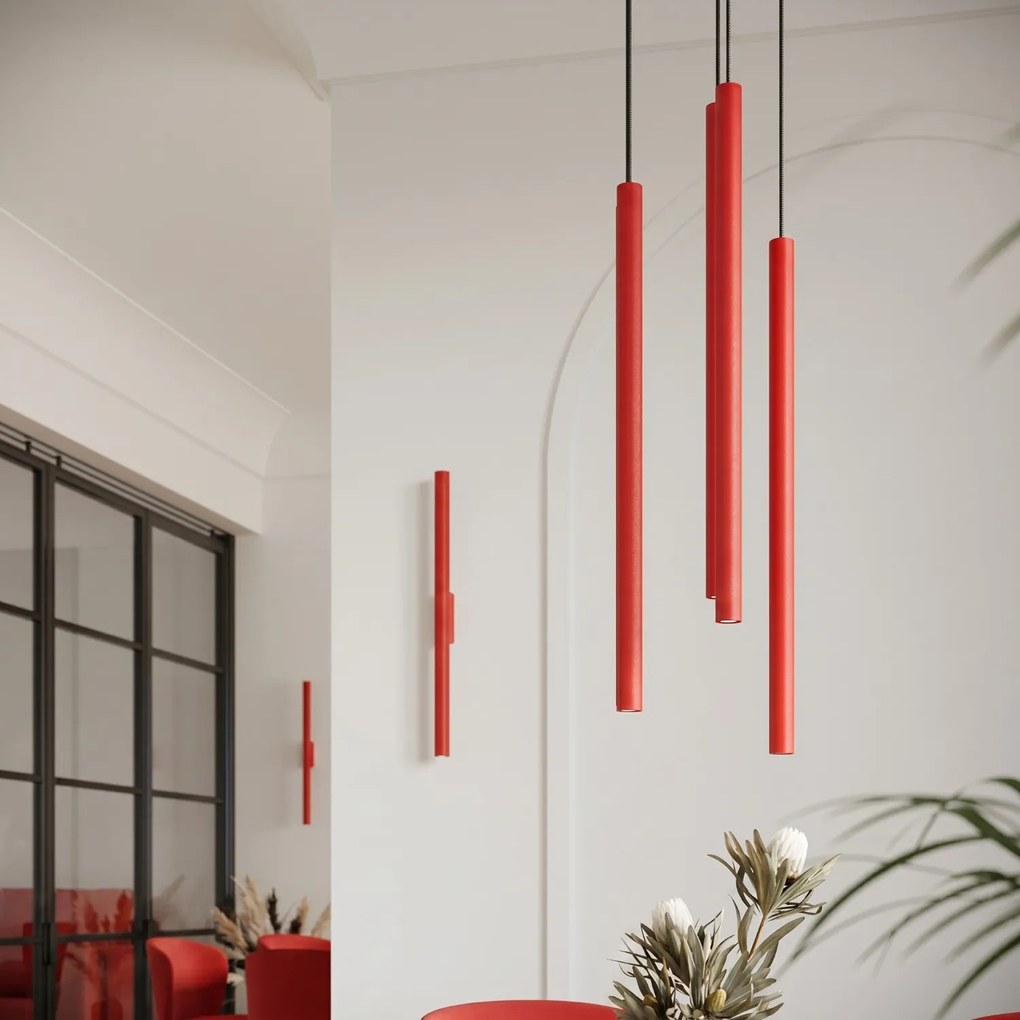 Sollux Lighting Nástěnné svítidlo PASTELO 2 červené