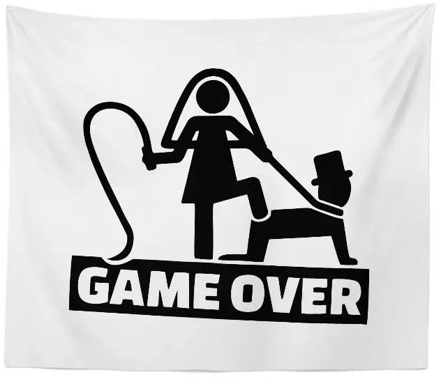 Sablio Deka Game over: 150x120 cm