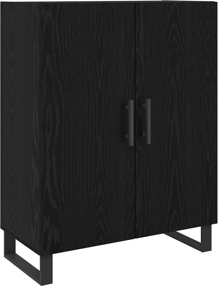 Vysoký bufet 2 ks Černý dub 69,5 x 34 x 180 cm Kompozitní dřevo 3394523