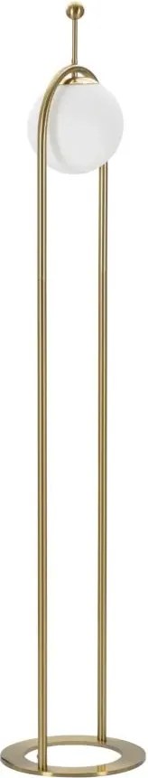 Stojací lampa Glamy 168 cm bílá/zlatá