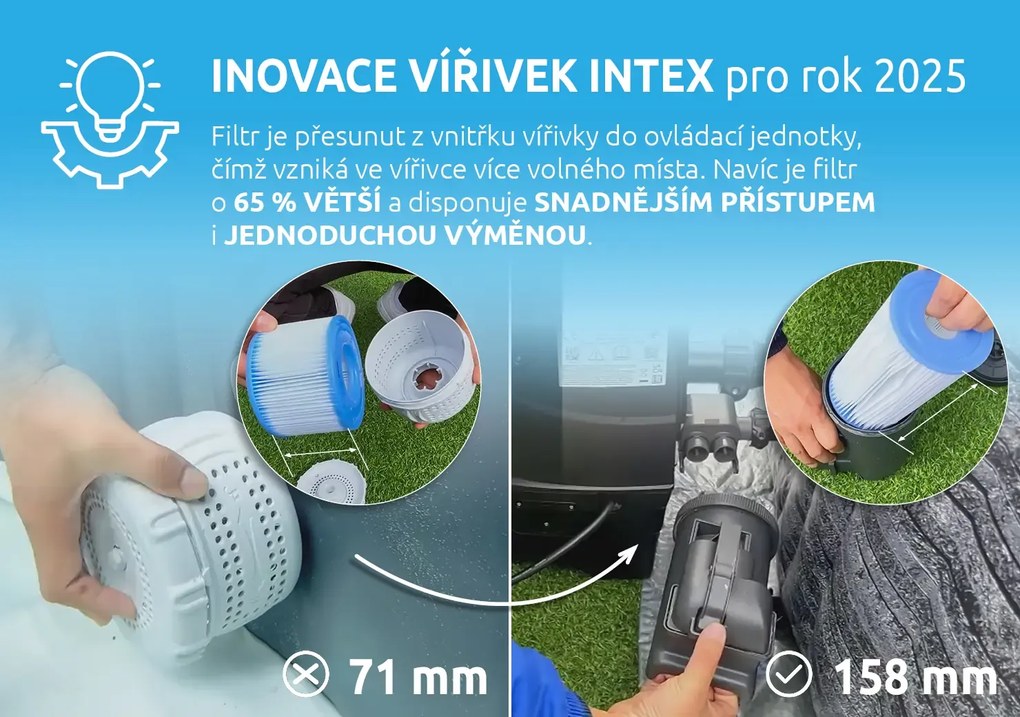 Intex 28442 Purespa Greywood Deluxe HWS 1100