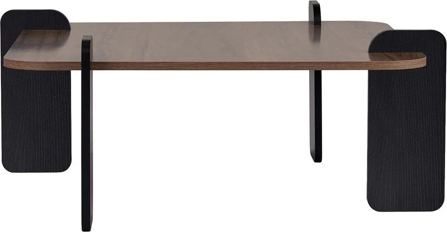 Hnědý konferenční stolek 90x90 cm Marais – Nordure