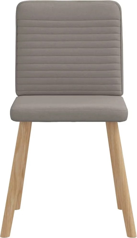 Jídelní židle 4 ks taupe textil 3315250