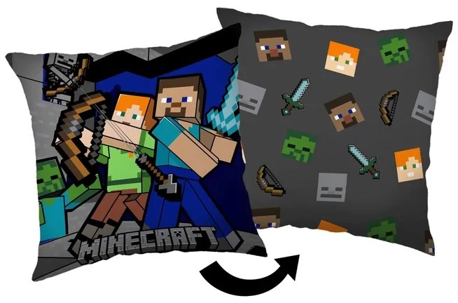 Jerry Fabrics polštářek Minecraft Survival Mode 40x40 cm