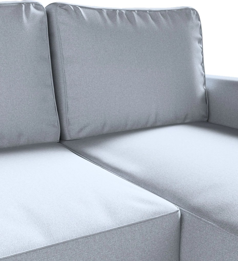 Potah na pohovku IKEA Backabro rozkládací se šezlongem barva modrá látka pletený vzor
