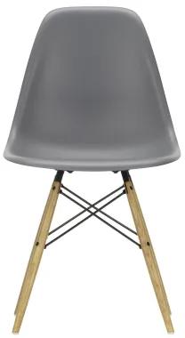 Eames Plastic Chair DSW medový jasan grafitová bílé na tvrdou podlahu Vitra