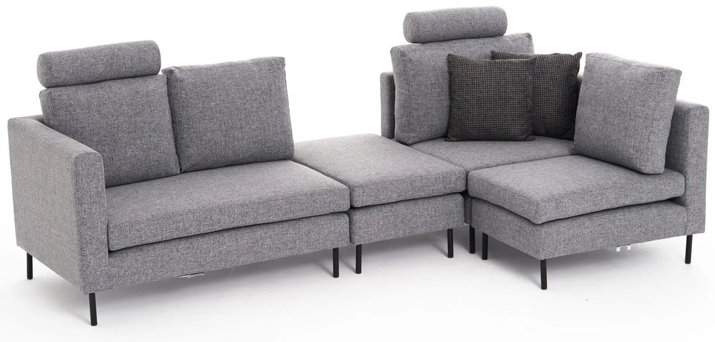 Hannah Home Modulová pohovka MINO šedá 825BLC1724