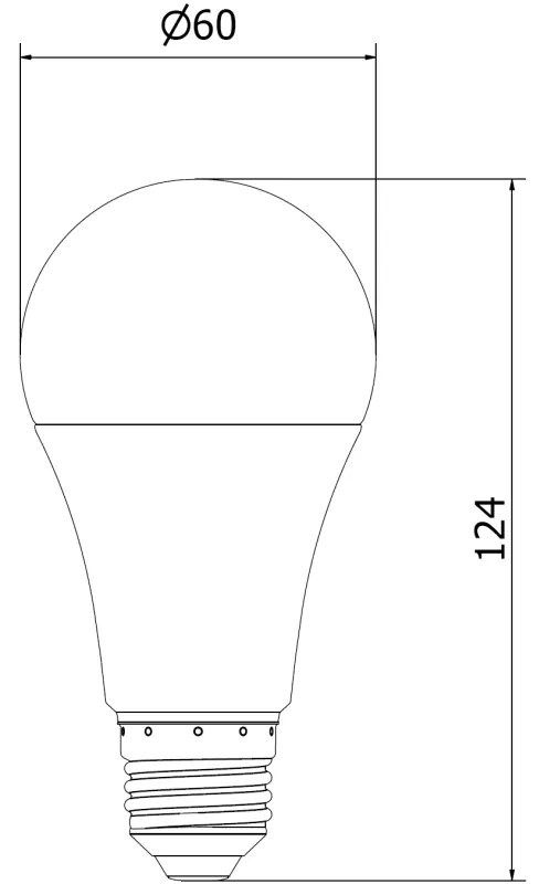 Mexen Nova, LED žárovka E27, A60, 15W, teplá - 3000K, 1575 lm - L100-E27-1530-01