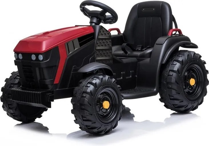LEAN CARS Bateriový traktor s přívěsem BDM0925 EVA kola MP3 červený