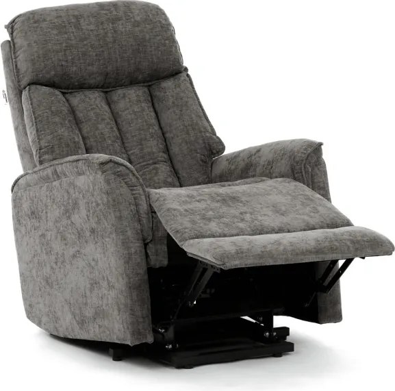 Polohovací křeslo šedé, elektrické TV-H9727 GREY2