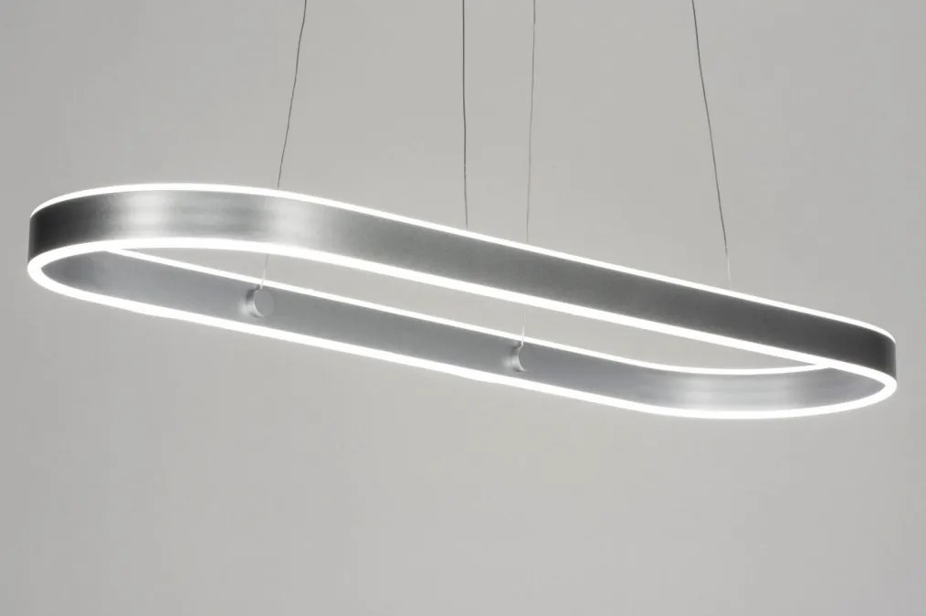 Závěsné designové LED svítidlo Silver Area