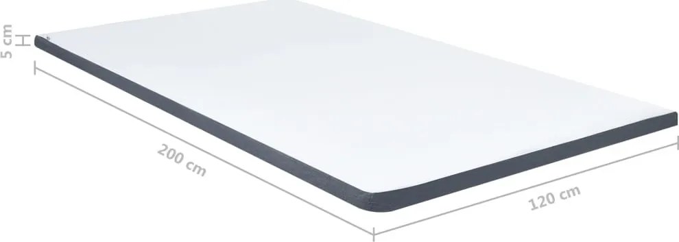 vidaXL Vrchní matrace na postel boxspring 200 x 120 x 5 cm středně měkký [288213]