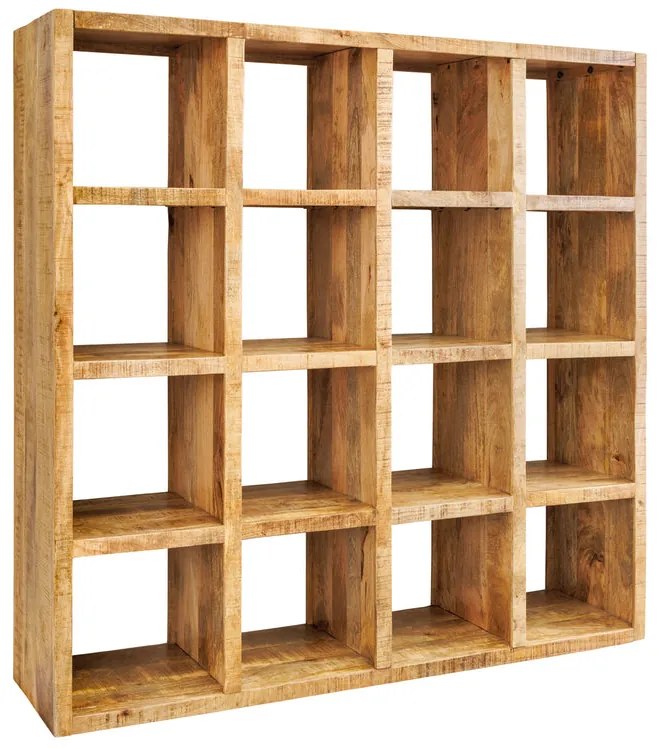 Invicta Dřevěná knihovna IRON CRAFT 160x156 cm mango 46798