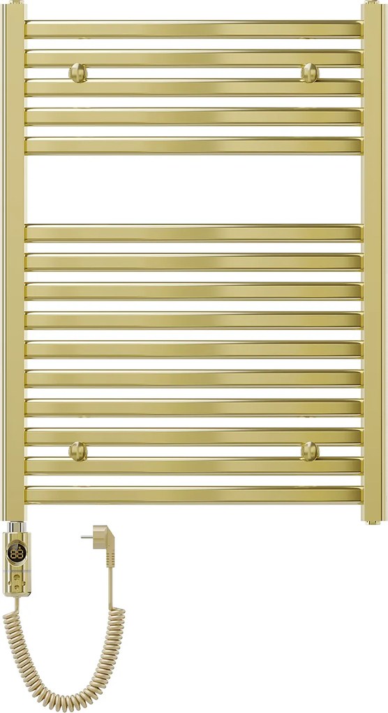 Mexen Helios, elektrické topné těleso 800 x 600 mm, 600 W, zlatá lesklá, W103-0800-600-2600-50