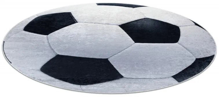 Dywany Łuszczów Dětský kusový koberec Bambino 2139 Football - 80x80 (průměr) kruh cm