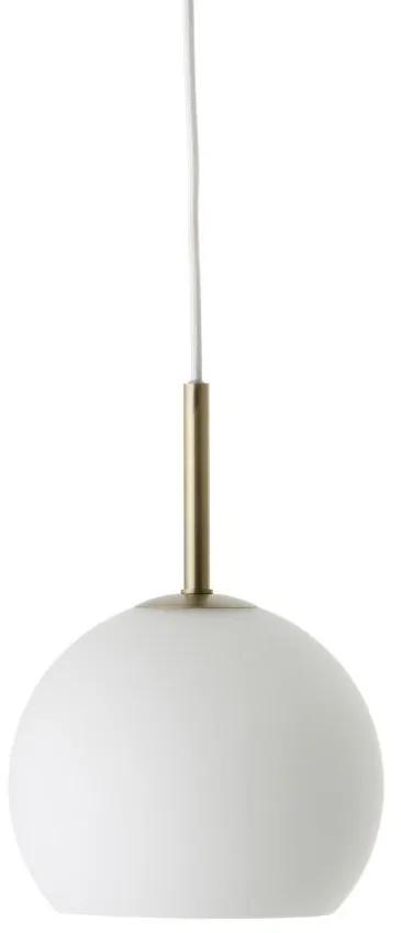 VÝPRODEJ až -70 % Opálově bílé skleněné závěsné světlo Frandsen Ball 18 cm