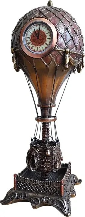 Stolní hodiny horkovzdušný balón – dekorativní hodiny, Veronese WU76967A4