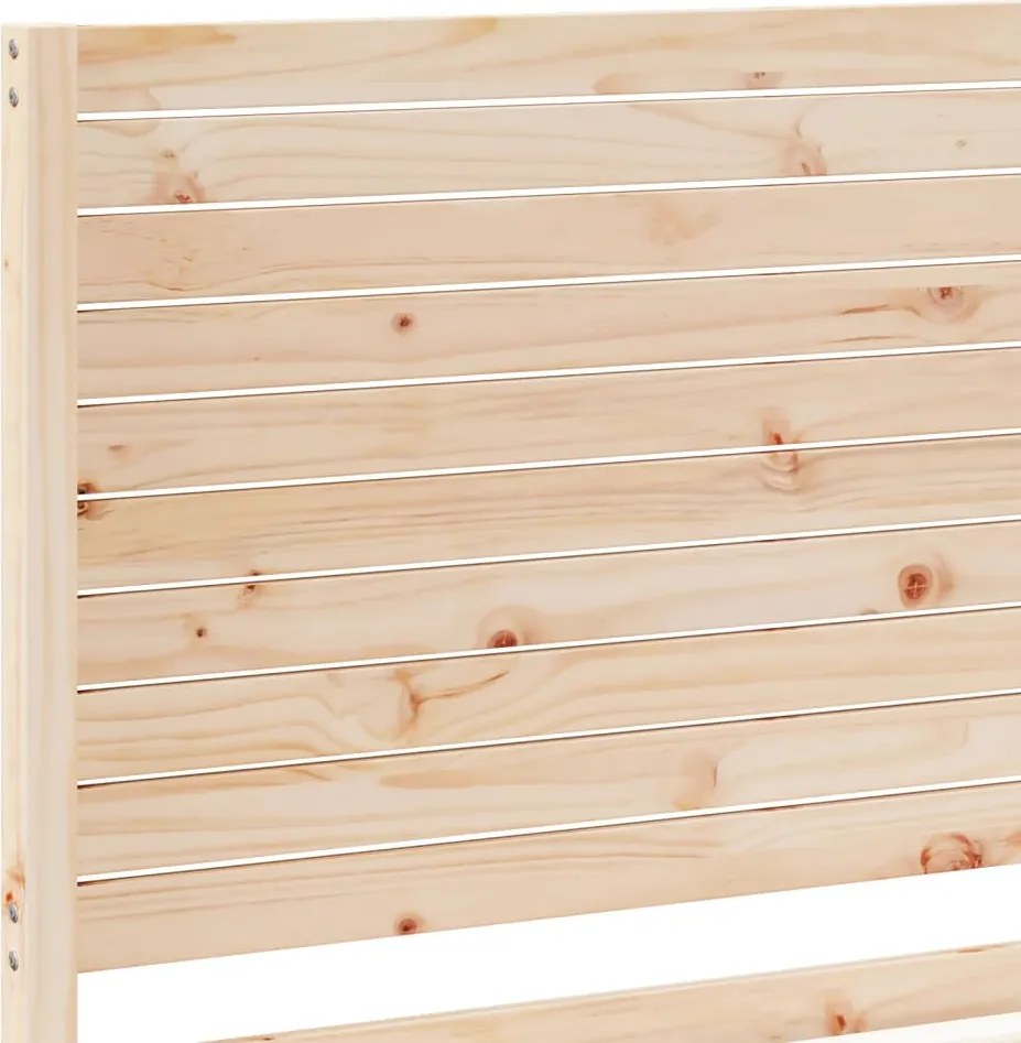 Prodloužený rám postele bez matrace 140 x 220 cm masivní dřevo 3309313