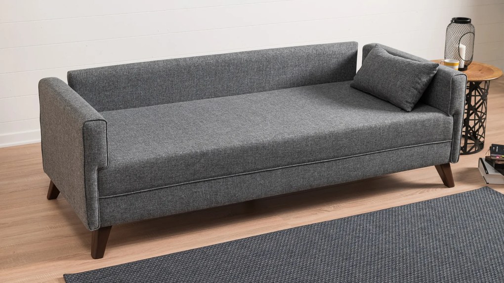 Hanah Home Třímístná pohovka BELLA šedá 208 cm 825BLC1499