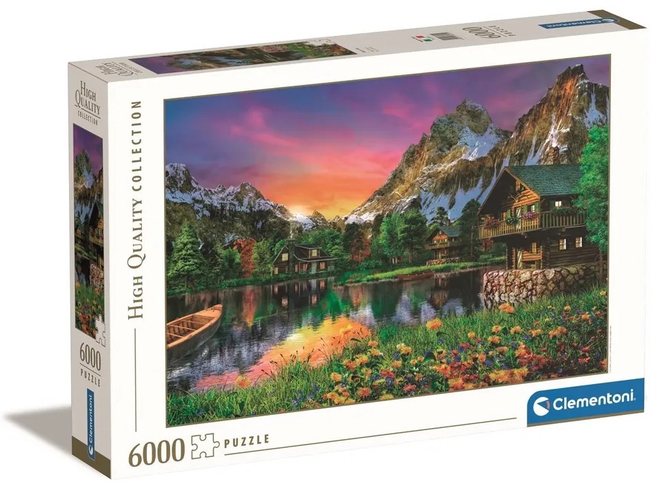 Clementoni - Puzzle 6000 Jezero v Alpách