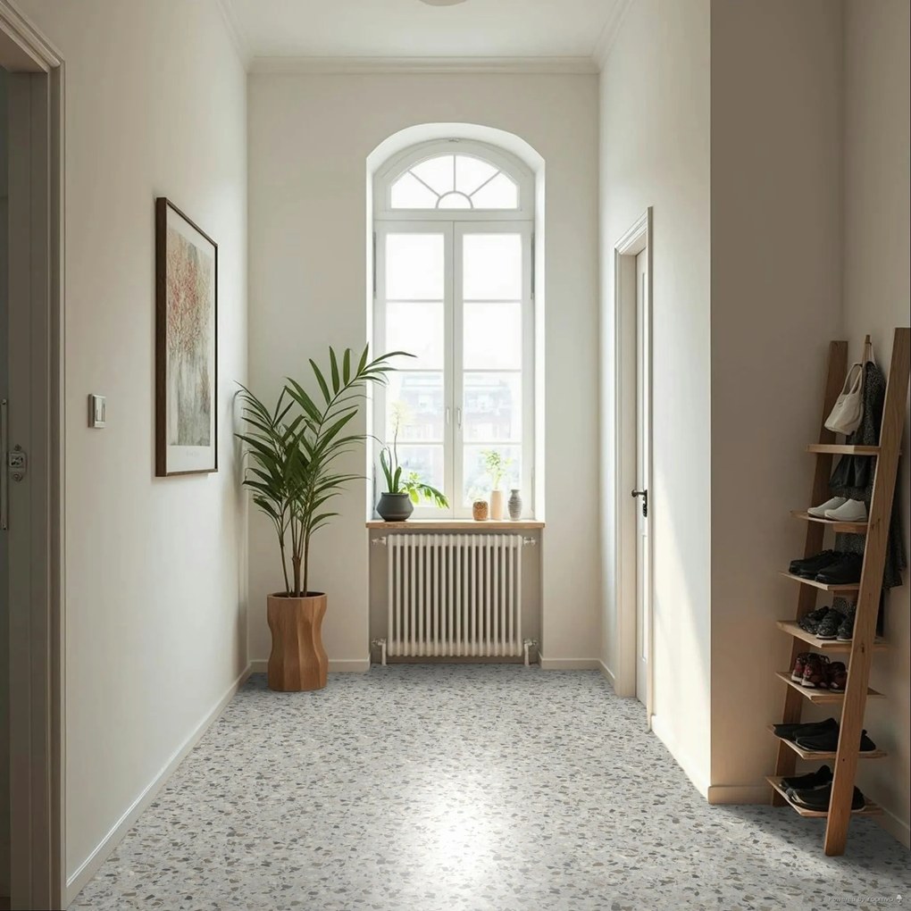 IVC Commercial, PVC podlaha - lino Logitex Ultimate 55 Coronet T35, na míru, šíře 2m,4m, béžová, filc, chodba / předsíň