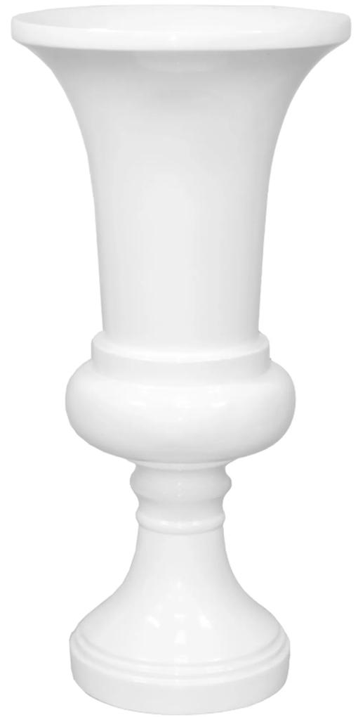 Bílá váza na podstavci 104540