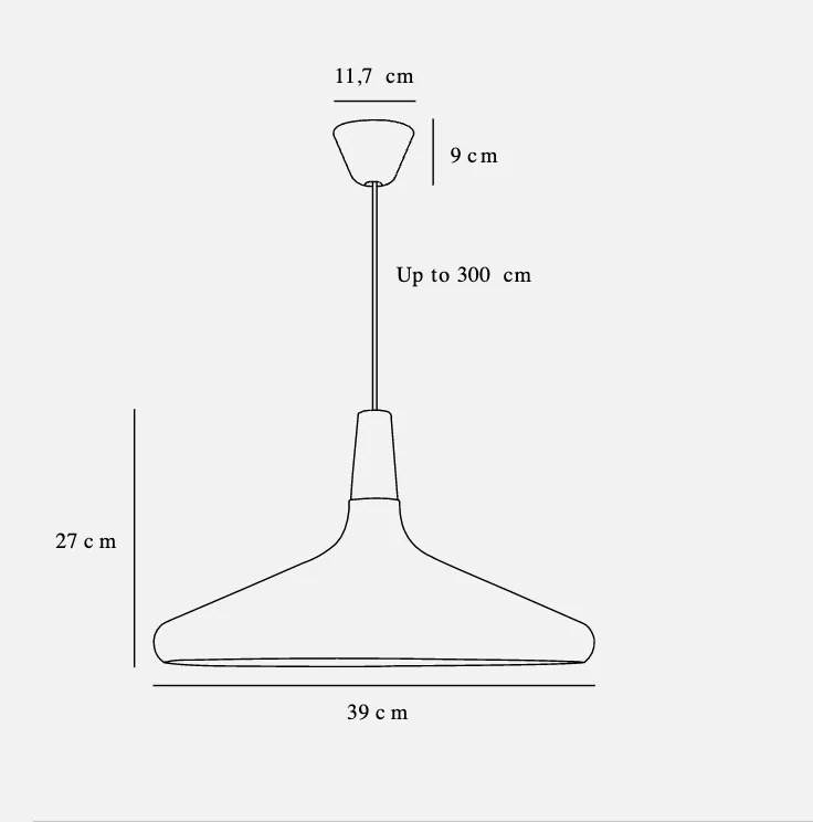 Závěsné svítidlo Nordlux Nori 39 Barva: Černá