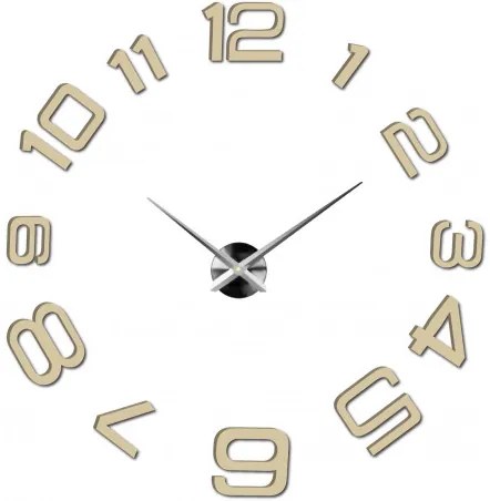 Moderní nalepovací nástěnné hodiny | 3D hodiny 12S053-Wanduhr HEU-