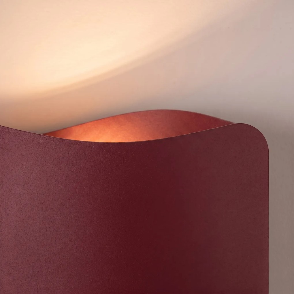 Sollux Lighting Nástěnné svítidlo TILA 30 bordó