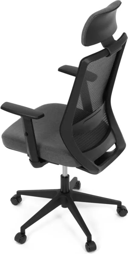 Kancelářská židle KA-V3329 BK, synchronní mechanismus, síťovina Šedá