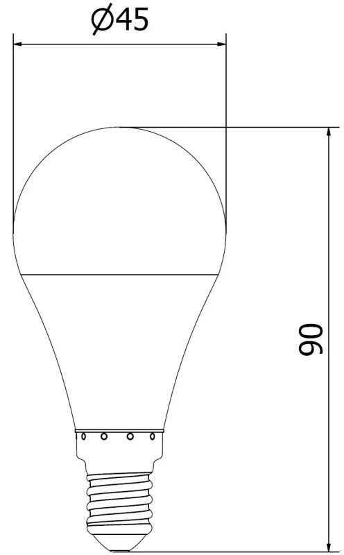 Mexen Nova, LED žárovka E14, G45, 10W, neutrální - 4000K, 1055 lm - L101-E14-1040-01