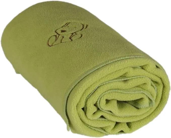 Kaarsgaren Dětská flísová deka s pejskem 70x100 cm zelená