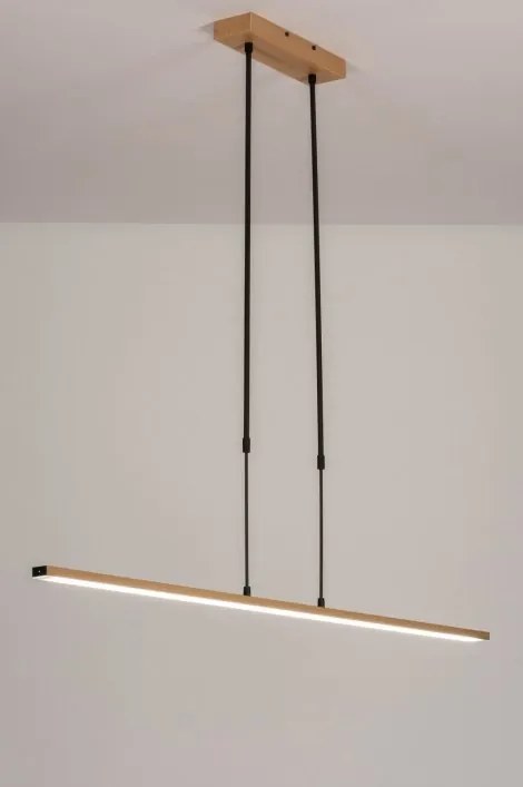 Závěsné dřevěné LED svítidlo Wood Line