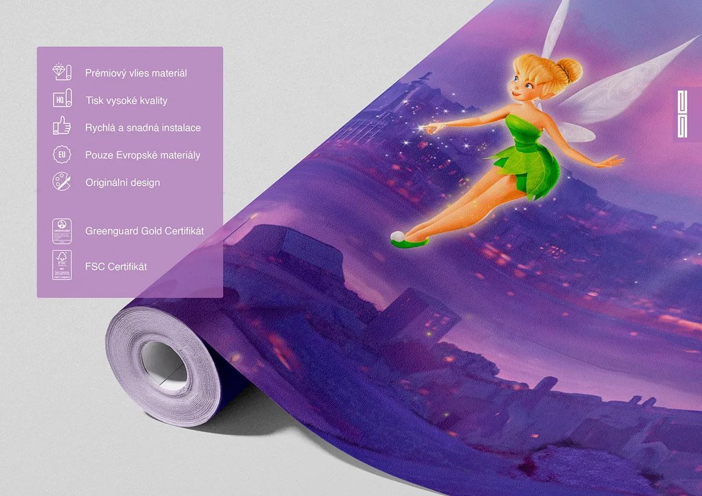 Dětská vliesová fototapeta na zed' Víly v noci, Disney | 202 x 90 cm | DFTDNH 5306