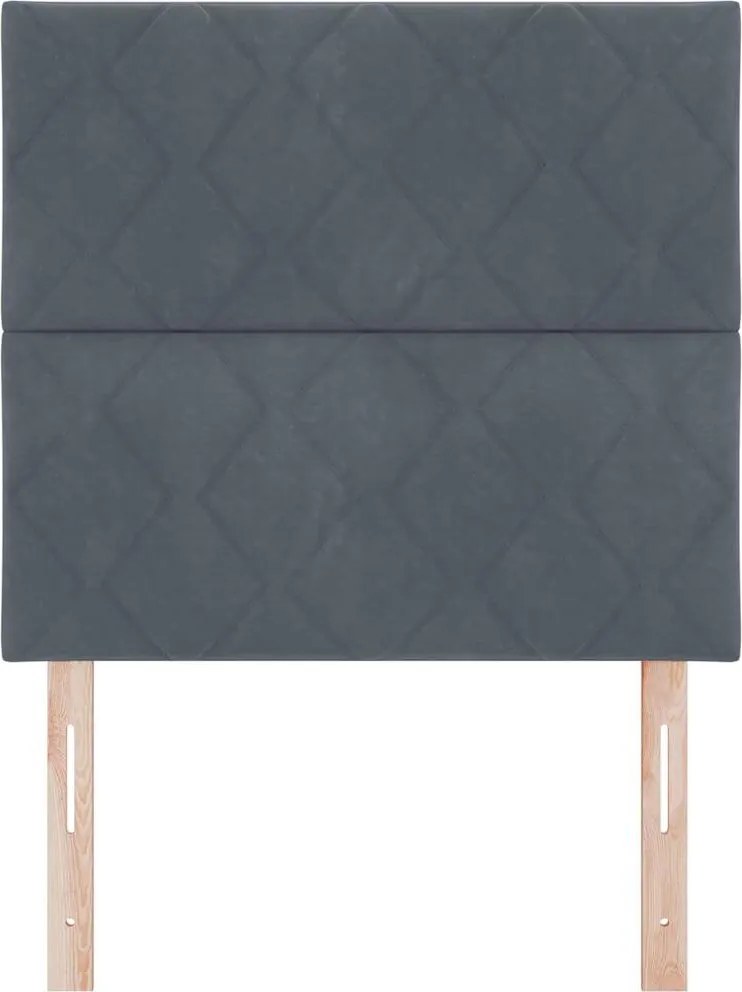 Čelo postele Tmavě šedá 100 cm samet 3337907