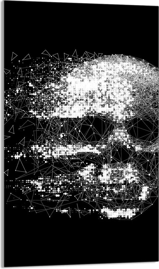 Skleněná Krájecí Deska 30x52 Lebka Do Kuchyně