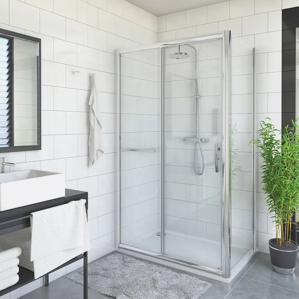 Roth Proxima Line obdélníkový sprchový kout 130 x 80 x 200 cm brillant satinato PXD2N/1300_PXBN/800_br_sa Koupelny Bernold