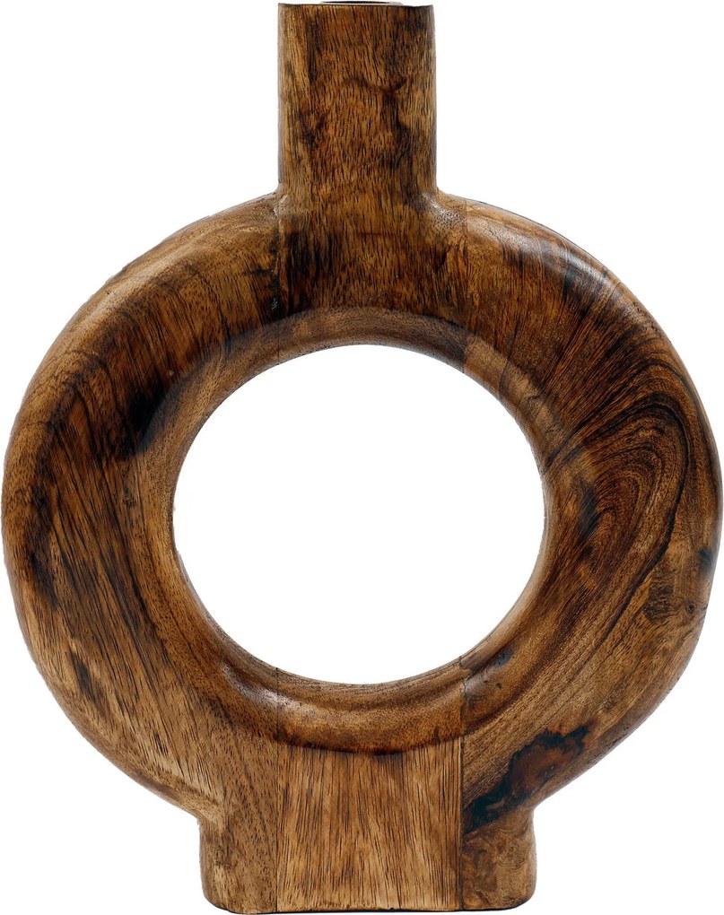 XXXLutz VÁZA, dřevo, 34 cm - Dřevěné vázy - 0051730486