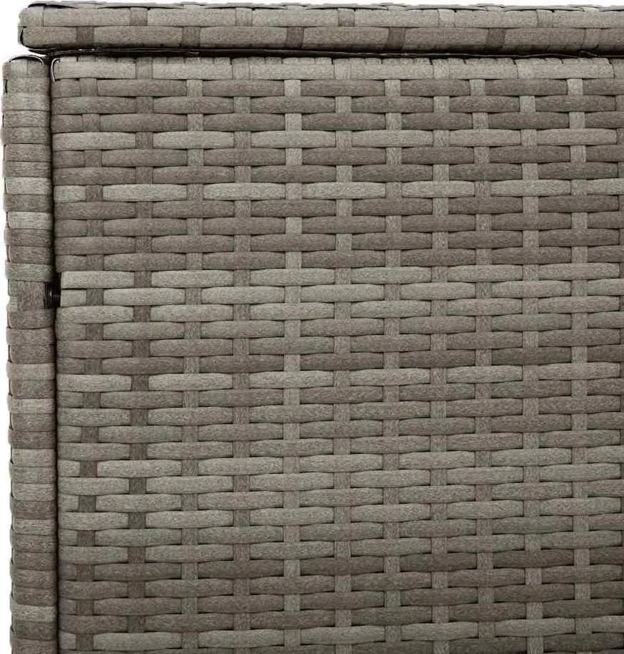 vidaXL Zahradní úložný box 110 x 50 x 58 cm polyratan [4104069] Barva: Béžová
