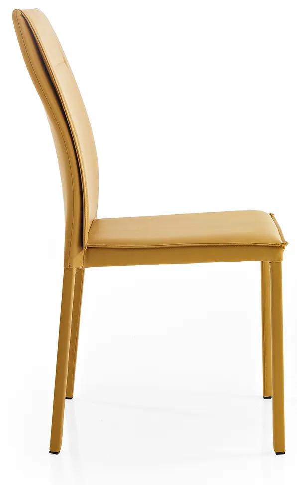 Max Home Jídelní židle z ekokůže AMIS vzorník tkaniny: Ekokůže Yara okrová