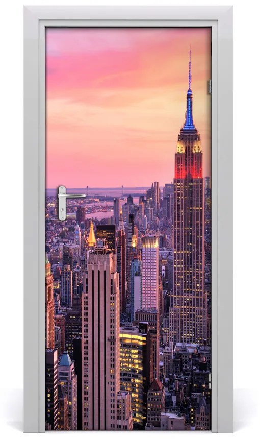 Fototapeta samolepící na dveře New York zachód 75x205 cm