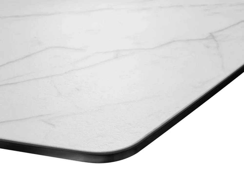 Jídelní stůl Edge 200x100 cm keramika zaoblená Laminam® Statuarettio